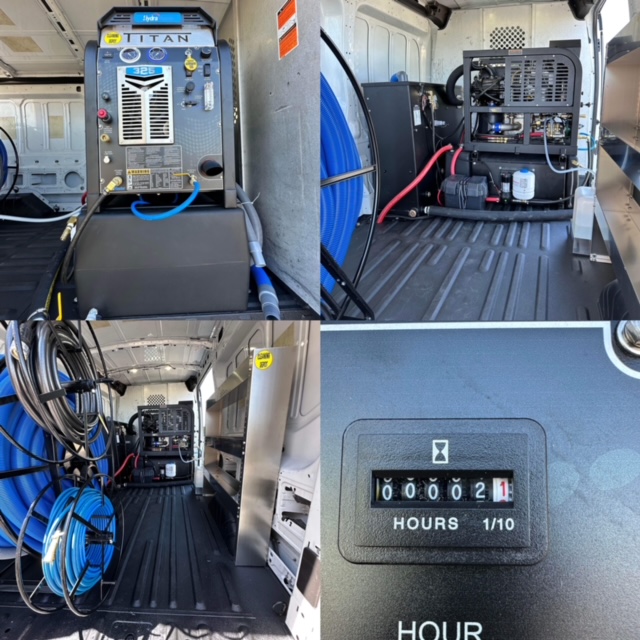 2016 FORD TRANSIT CARGO VAN Low miles FULLY LOADED with NEW Hydramaster Titan 325 CARPET ...