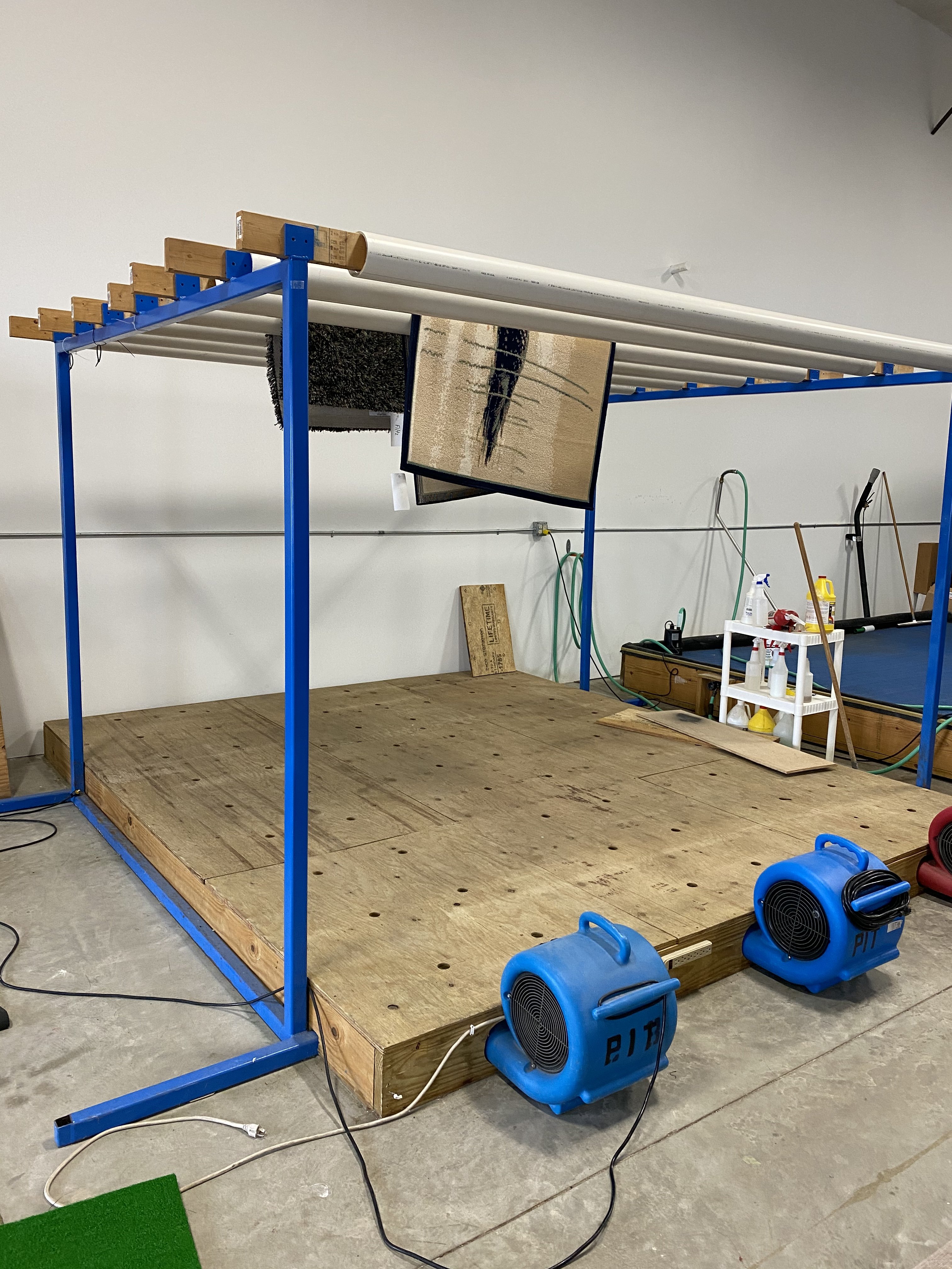 Rug Drying Table & Rug Rack - space saving | The Cleaning Standard